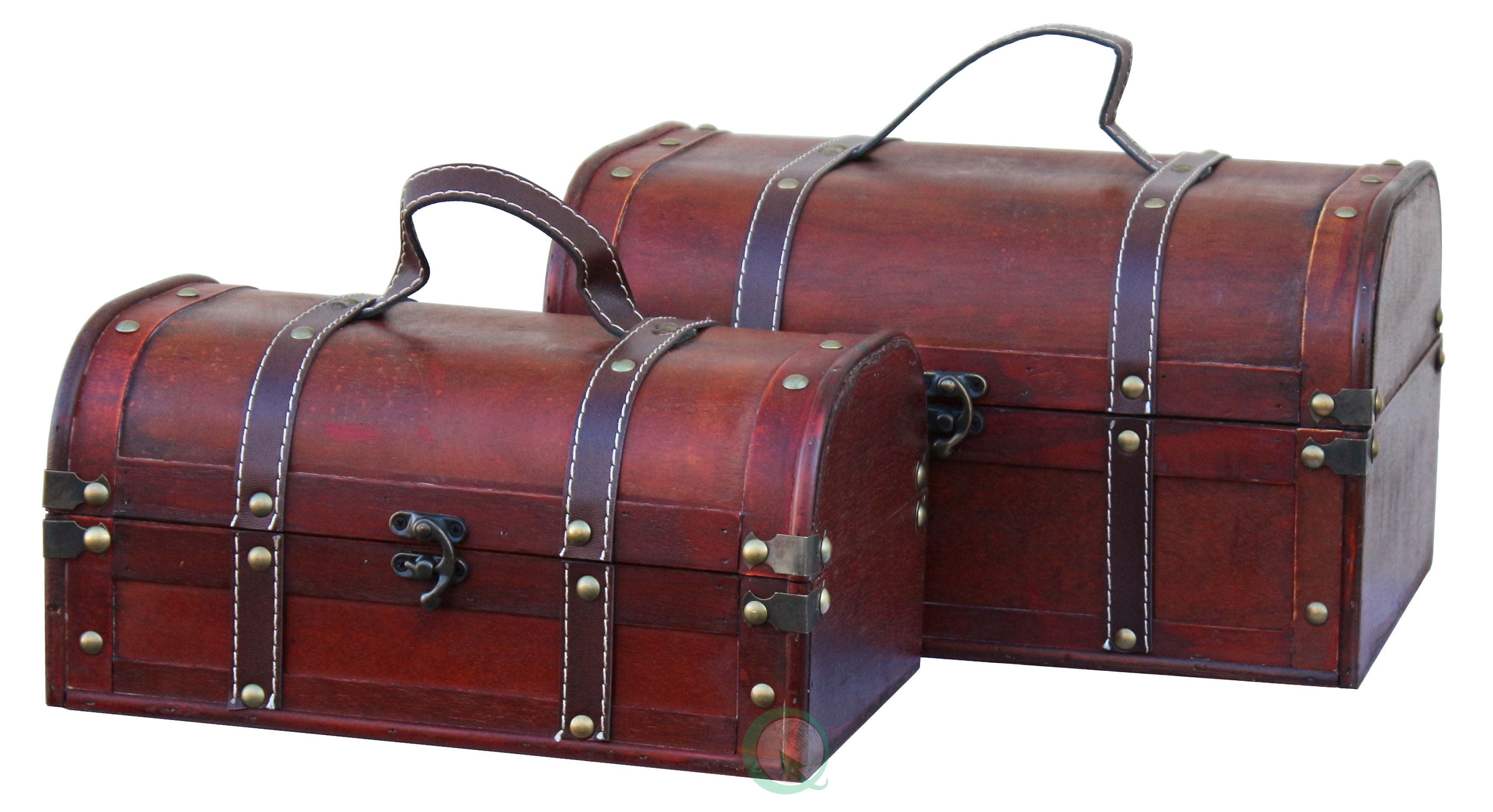 Decorative Wooden Treasure Boxes, Set of 2 - Walmart.com