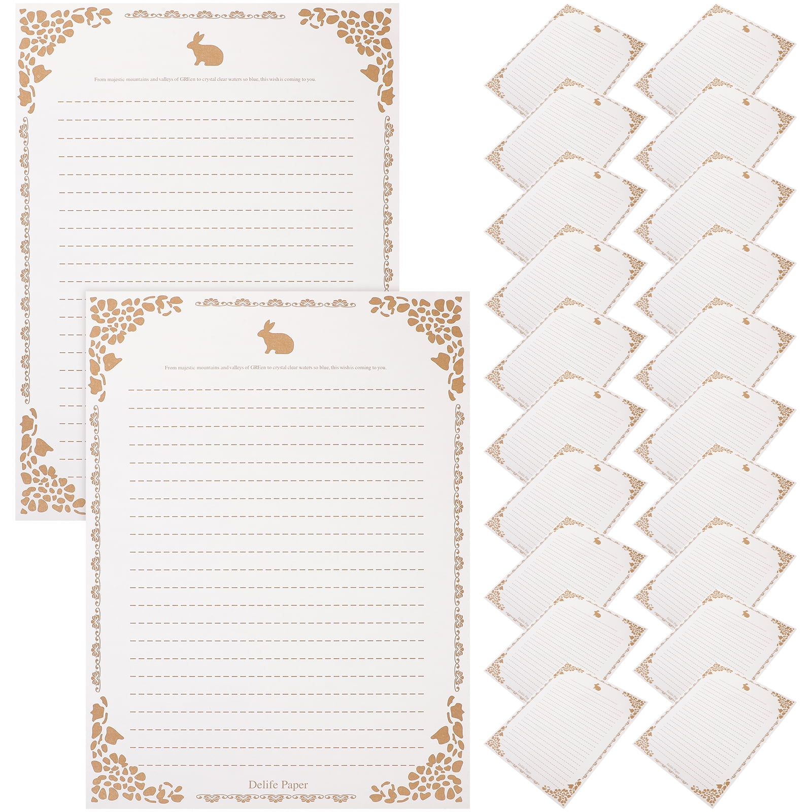 Decorative Writing Paper,50 Sheets Decorative Stationery Retro Paper ...