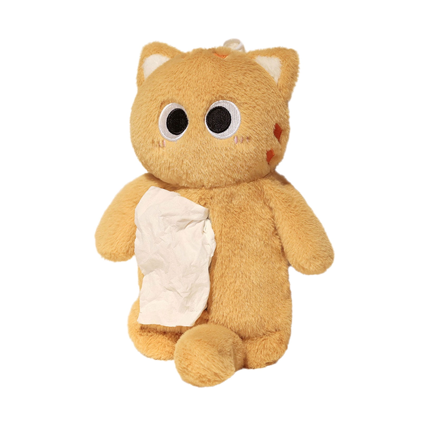 Decorative and Practical Paper Dispenser Holder Case Soft Plush Cats ...