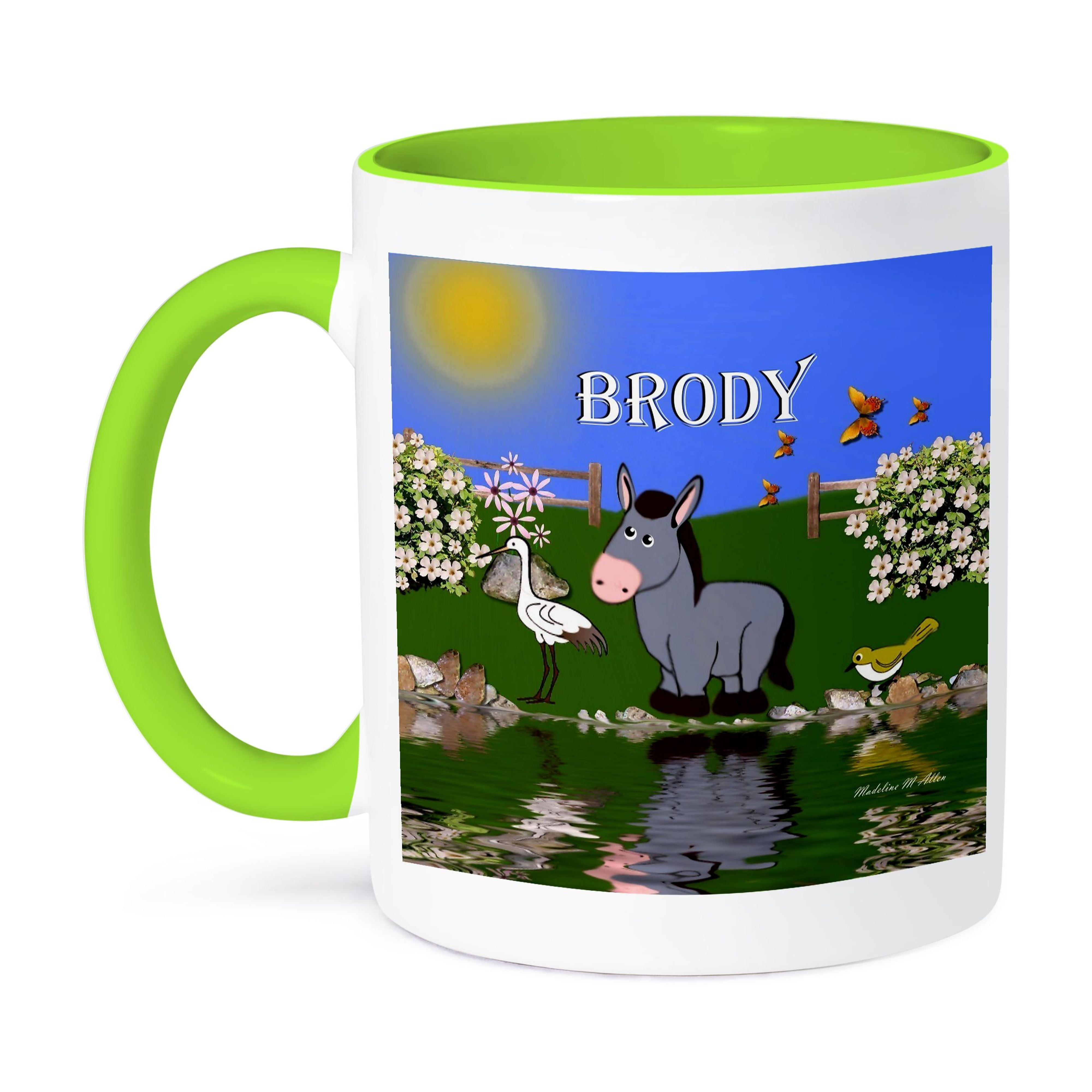 3dRose, Decorative donkey and bird art design for children ...