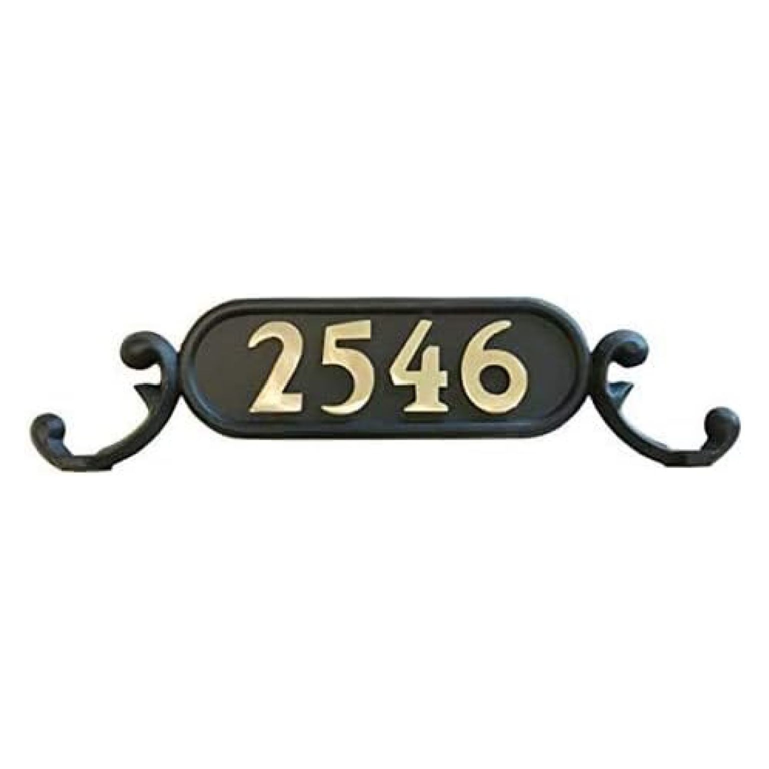 Decorative mailbox address number plate | Williamsburg Mailbox Address ...