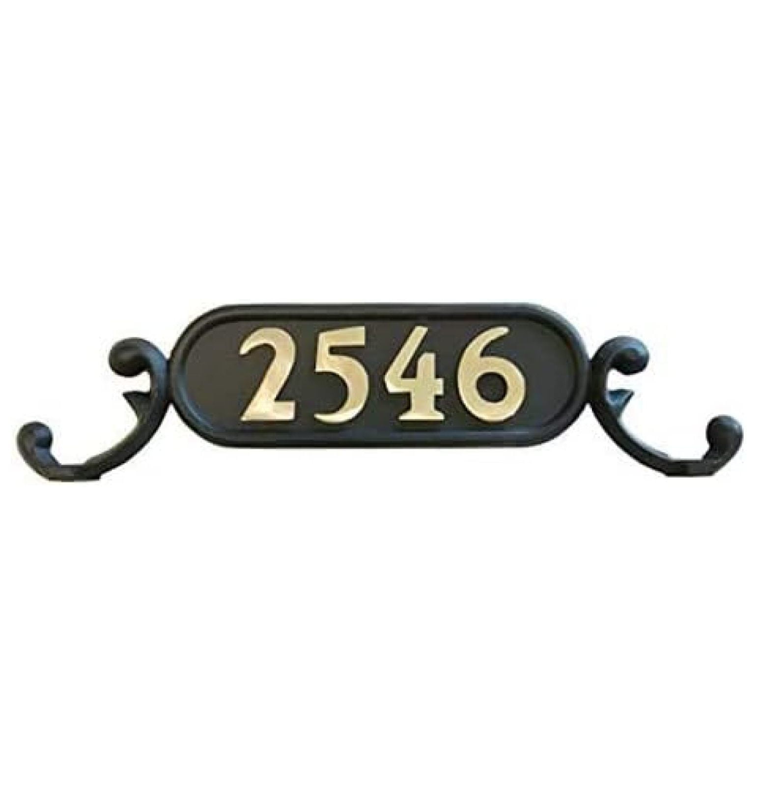 Decorative mailbox address number plate | Williamsburg Mailbox Address ...