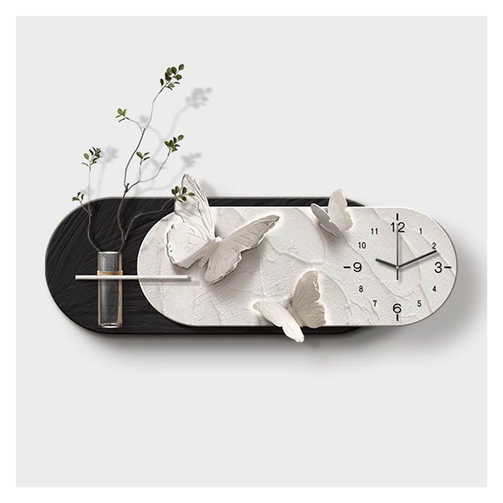 Decorative painting clock, wall decoration, modern wall clock, 3D ...