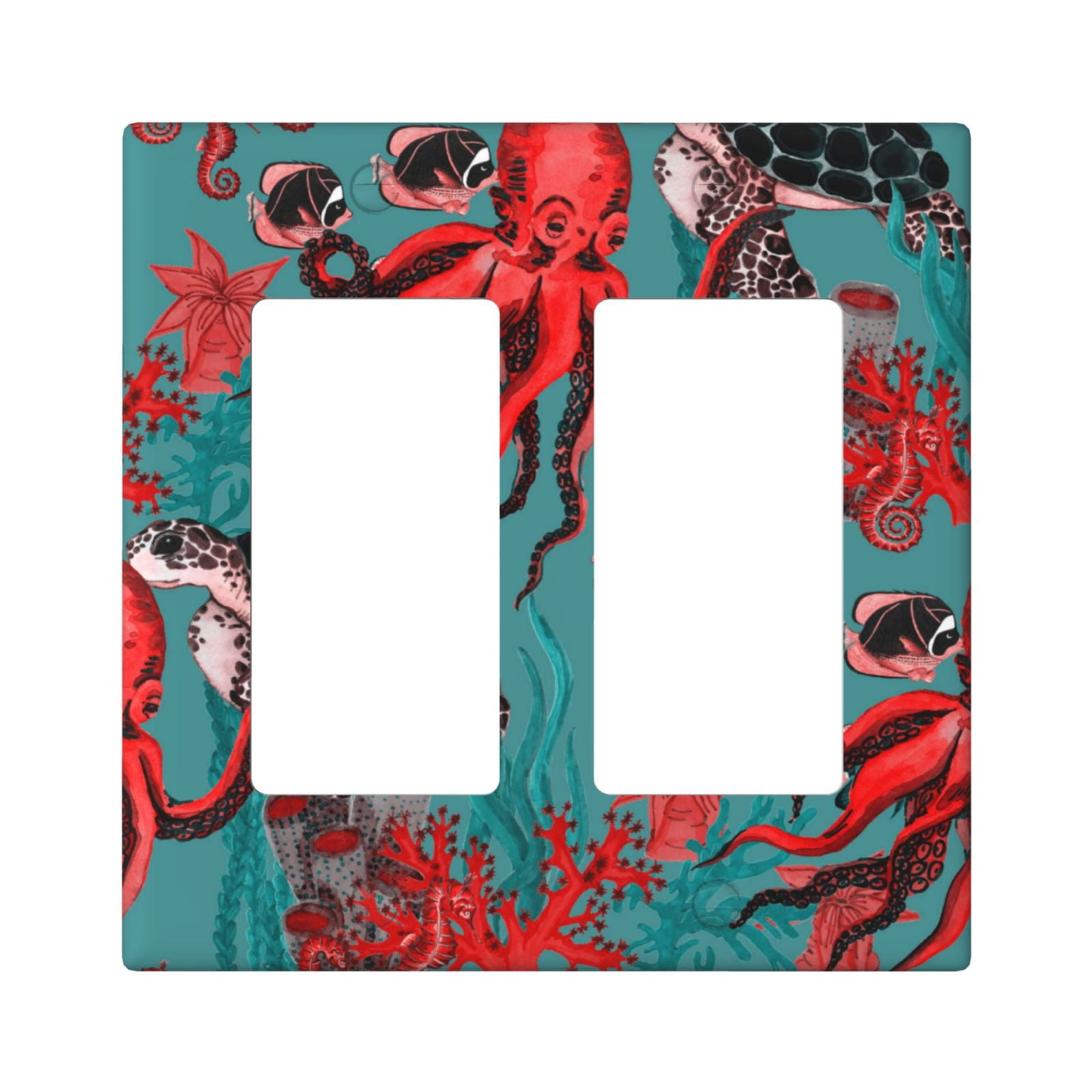 Decorator Light Switch Receptacle Outlet Wall Plate 4.6" X 4.6 ...