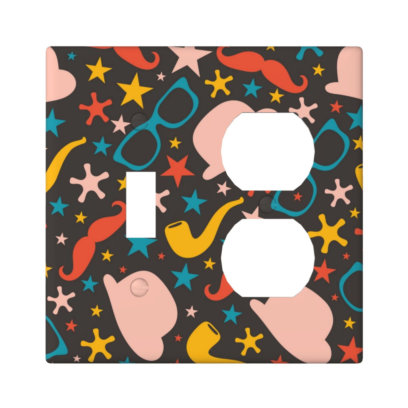 Decorator Light Switch Receptacle Outlet Wall Plate 4.6" X 4.6 ...