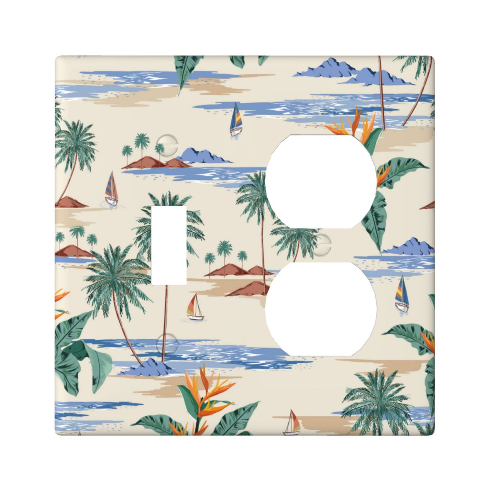 Decorator Light Switch Receptacle Outlet Wall Plate 4.6" X 4.6 ...