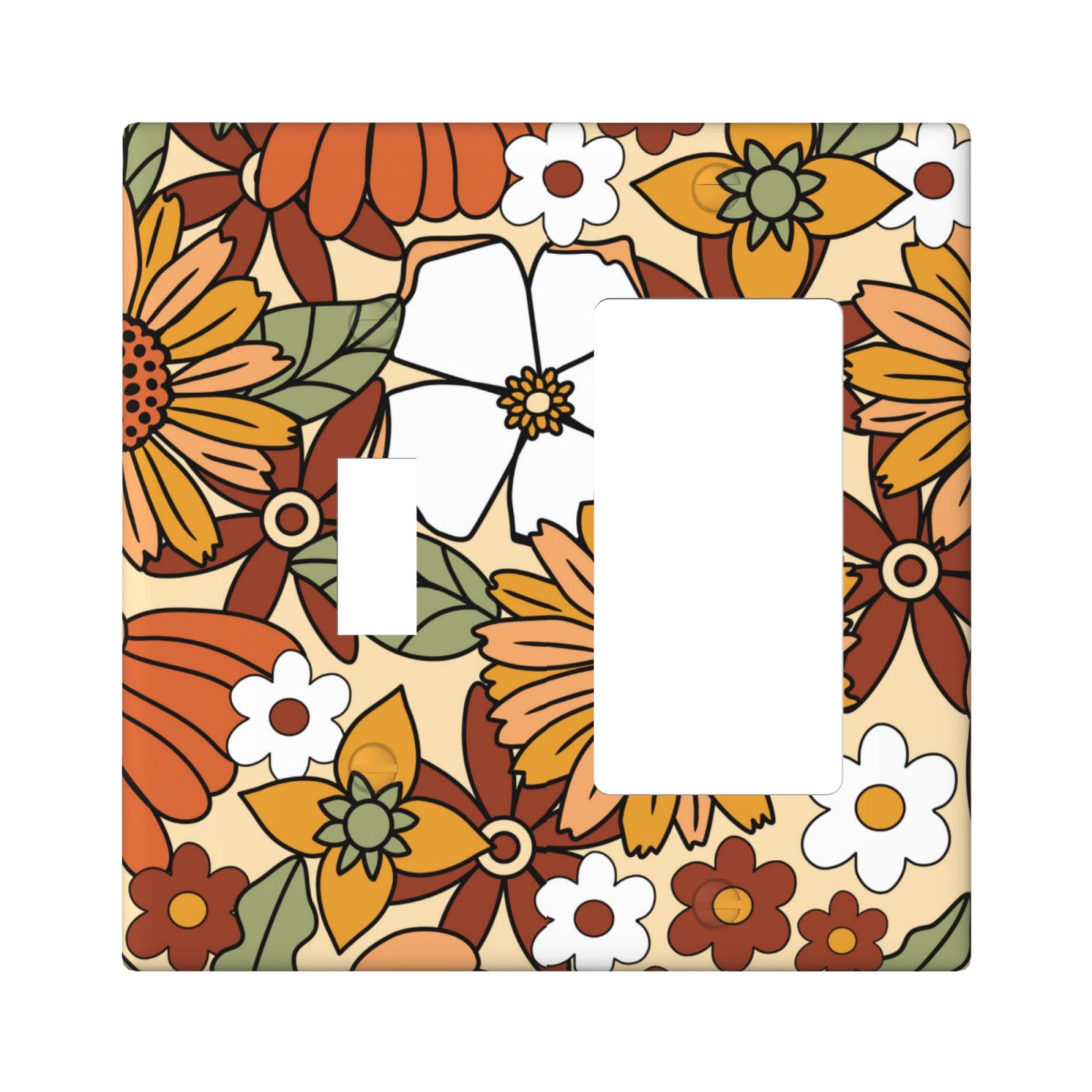 Decorator Light Switch Receptacle Outlet Wall Plate 4.6" X 4.6 ...