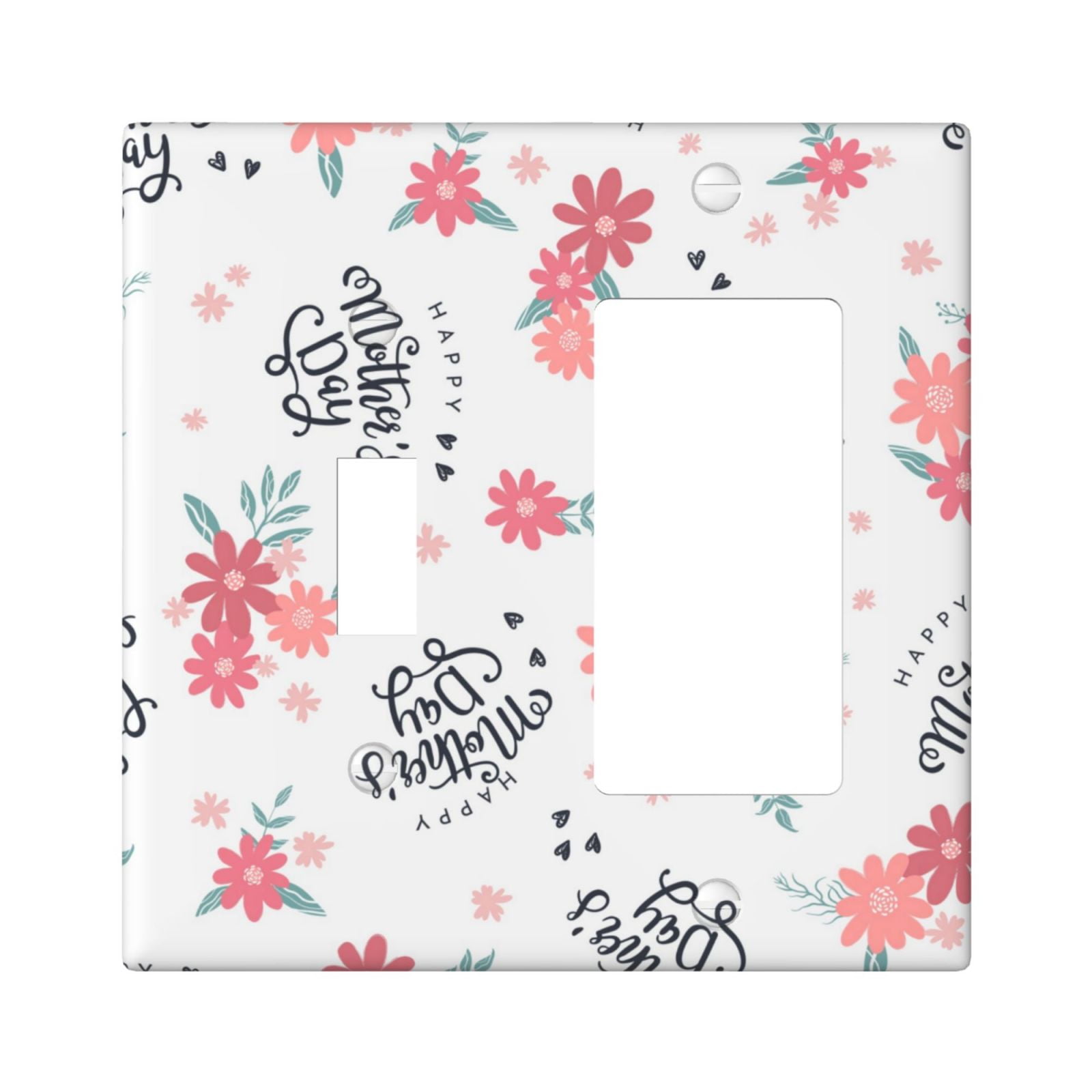 Decorator Light Switch Receptacle Outlet Wall Plate 4.6" X 4.6 ...