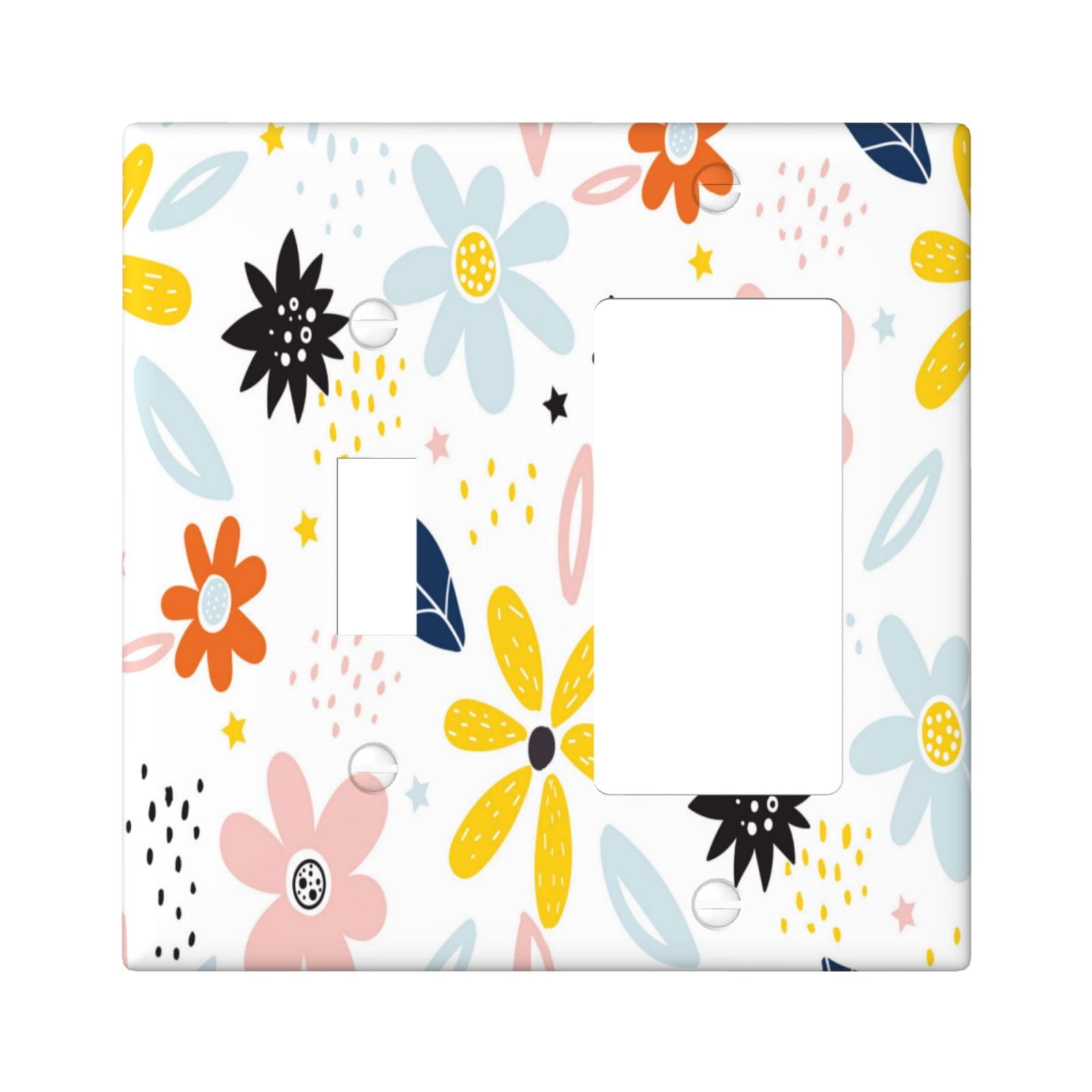 Decorator Light Switch Receptacle Outlet Wall Plate 4.6" X 4.6 ...