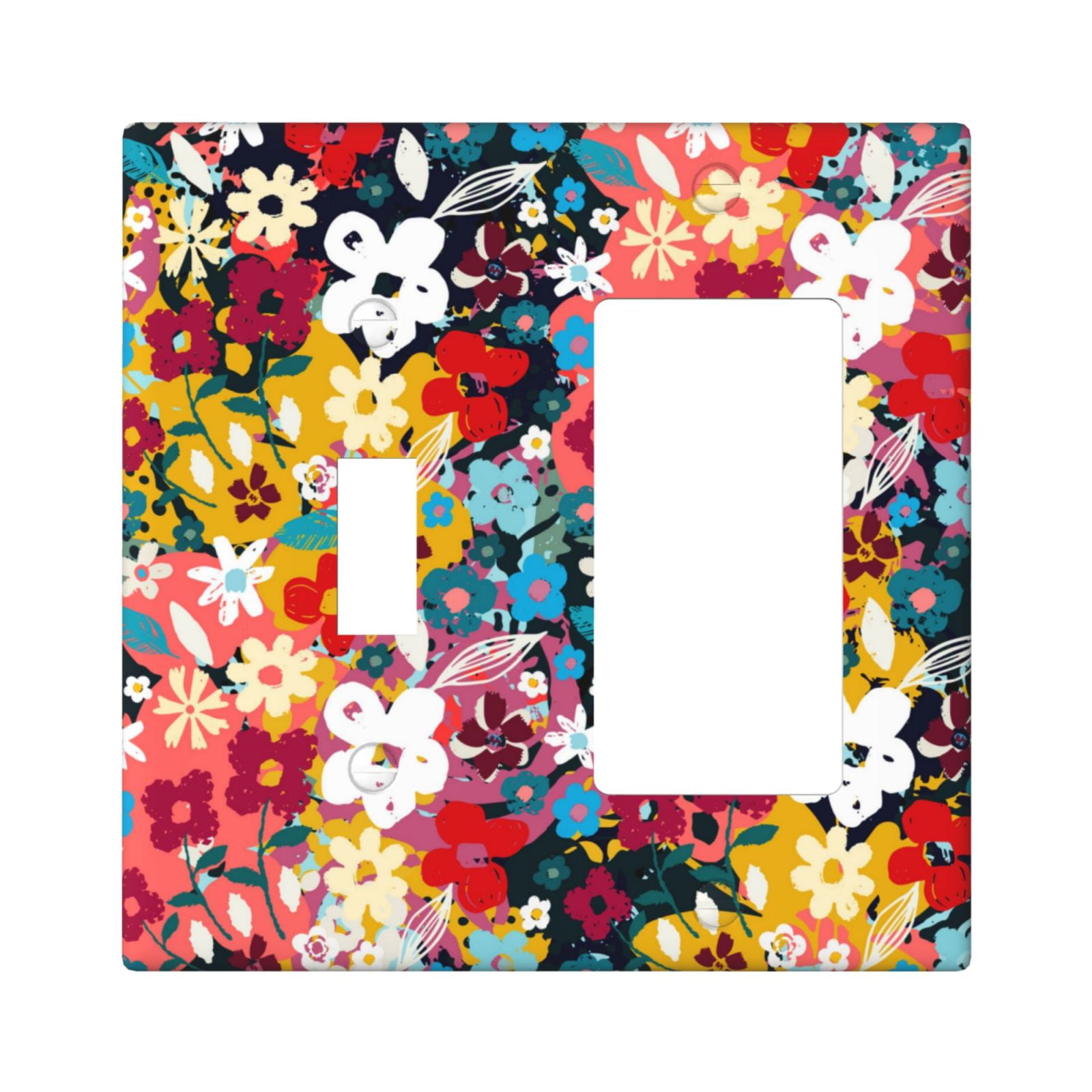 Decorator Light Switch Receptacle Outlet Wall Plate 4.6" X 4.6 ...