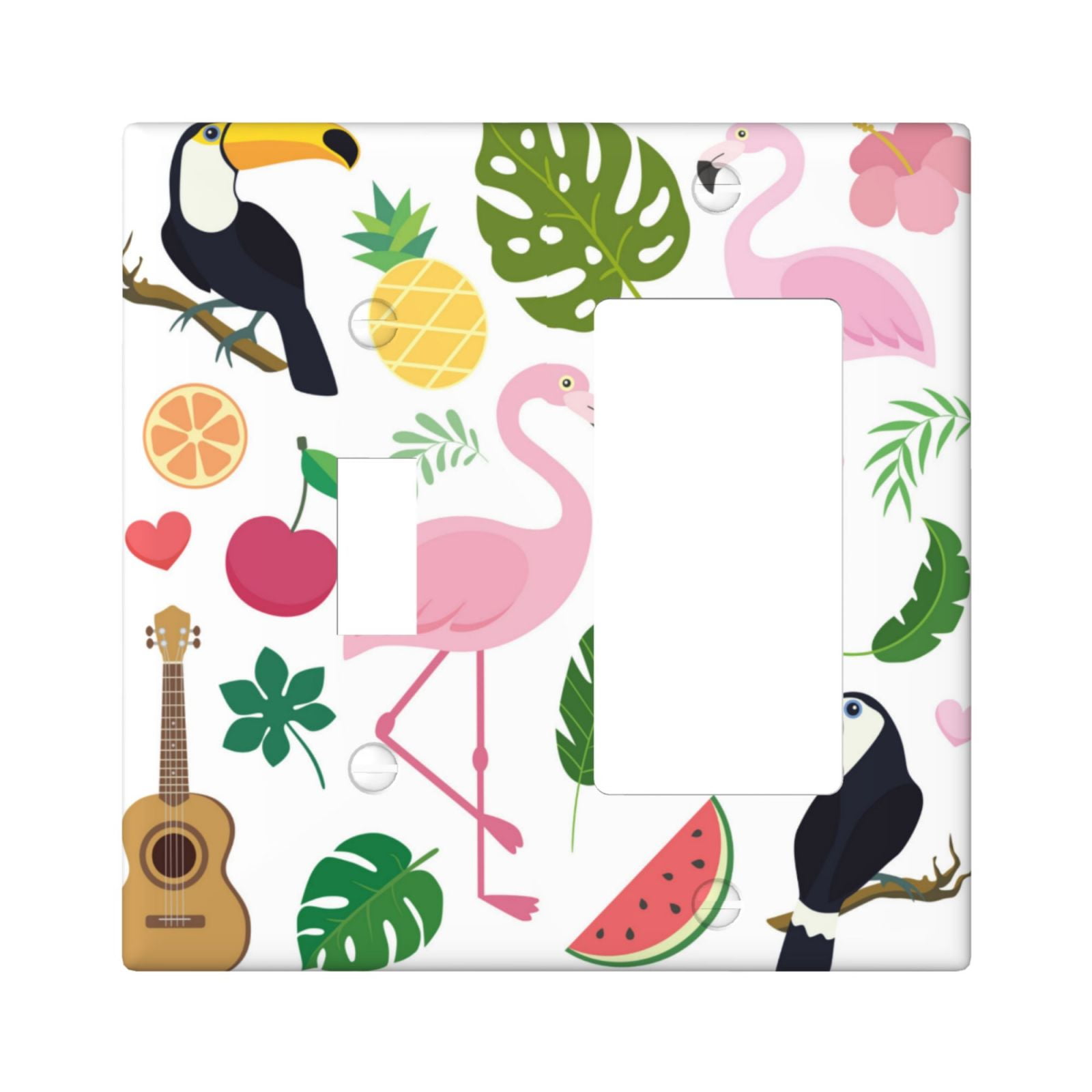 Decorator Light Switch Receptacle Outlet Wall Plate 4.6" X 4.6 ...