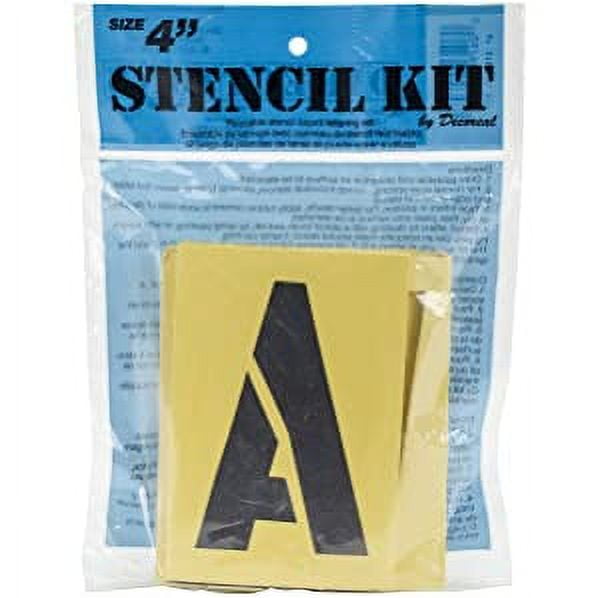 Decorcal 4SK Reusable Stencil Lettering Kit, 4-Inch - Walmart.com