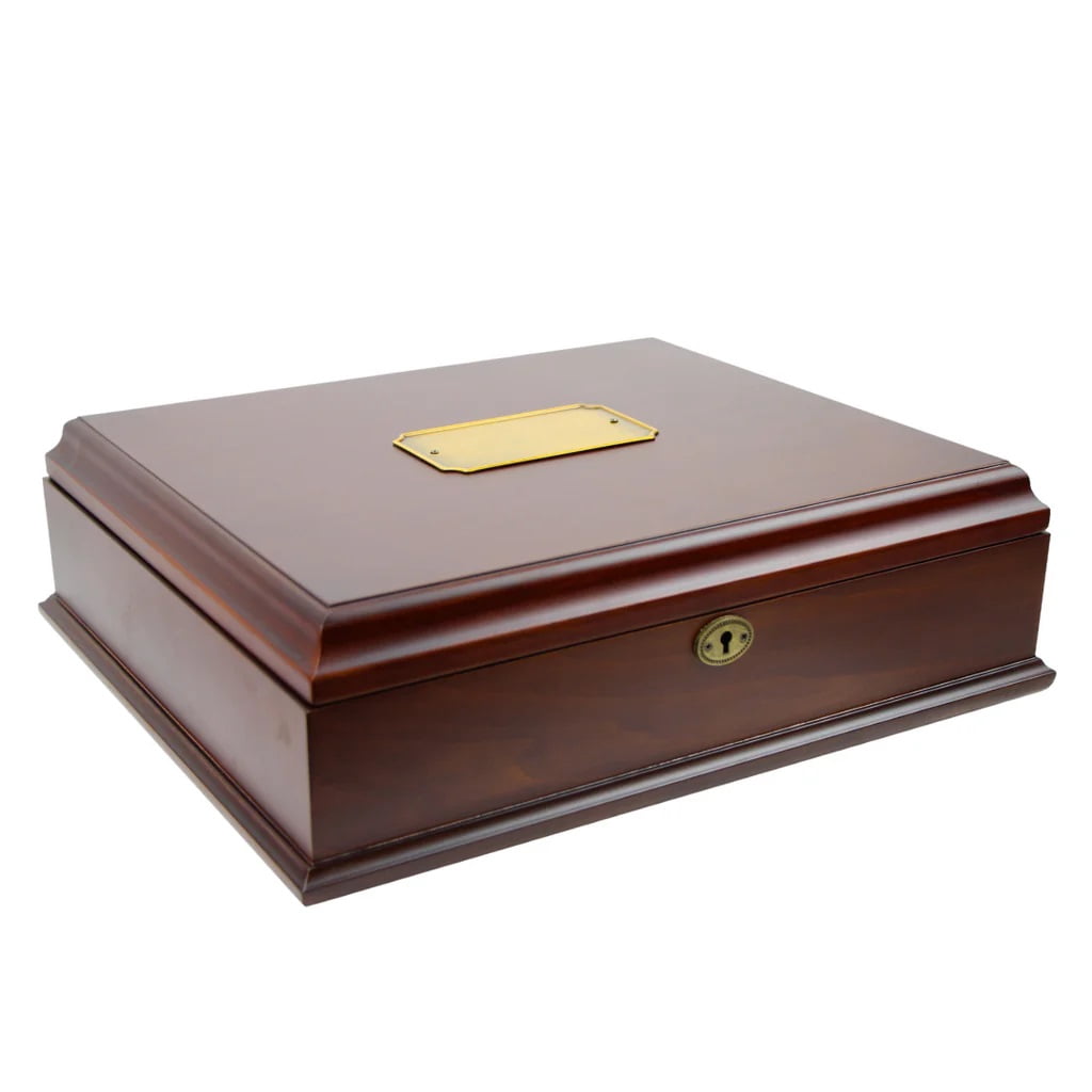 Decorebay Antico Wooden Lockable Memory and Treasure Box - Walmart.com