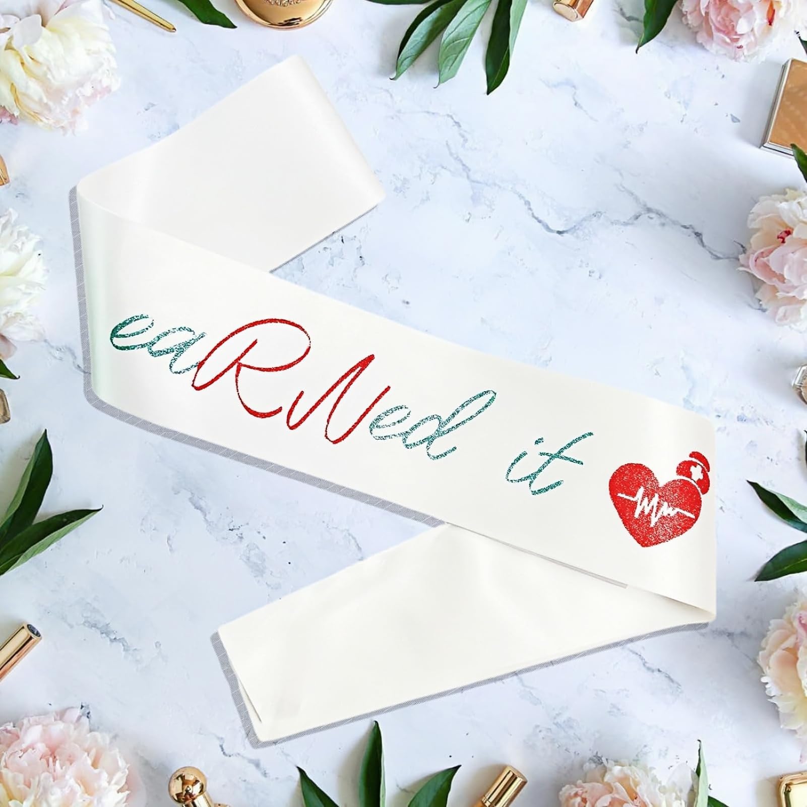 Decorit eaRNed it Sash, Nurse Graduation Sash for Celebrations, Senior ...