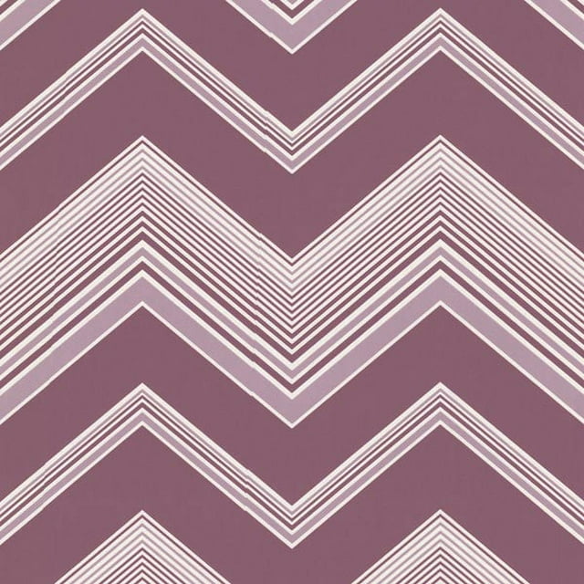 Decorline Bearden Purple Zig Zag Wallpaper - Walmart.com