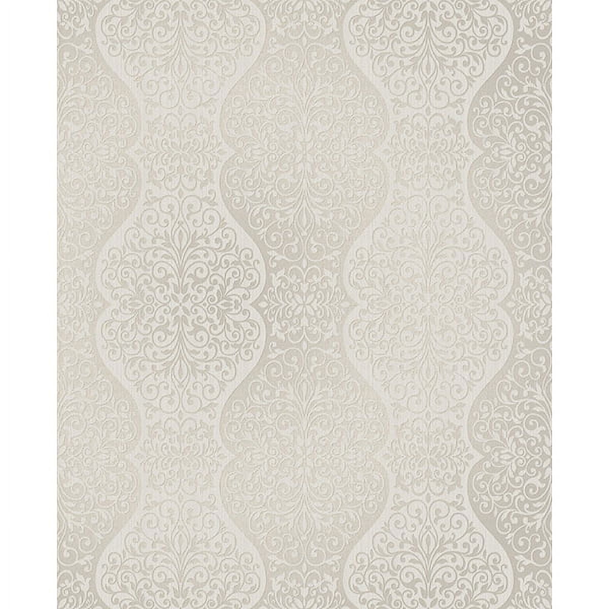 Decorline Cadence Grey Scroll Wallpaper - Walmart.com