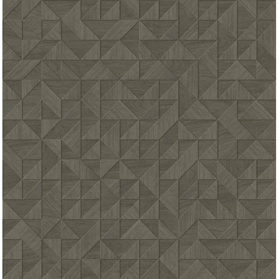Decorline Gallerie Dark Grey Triangle Geometric Wallpaper - Walmart.com