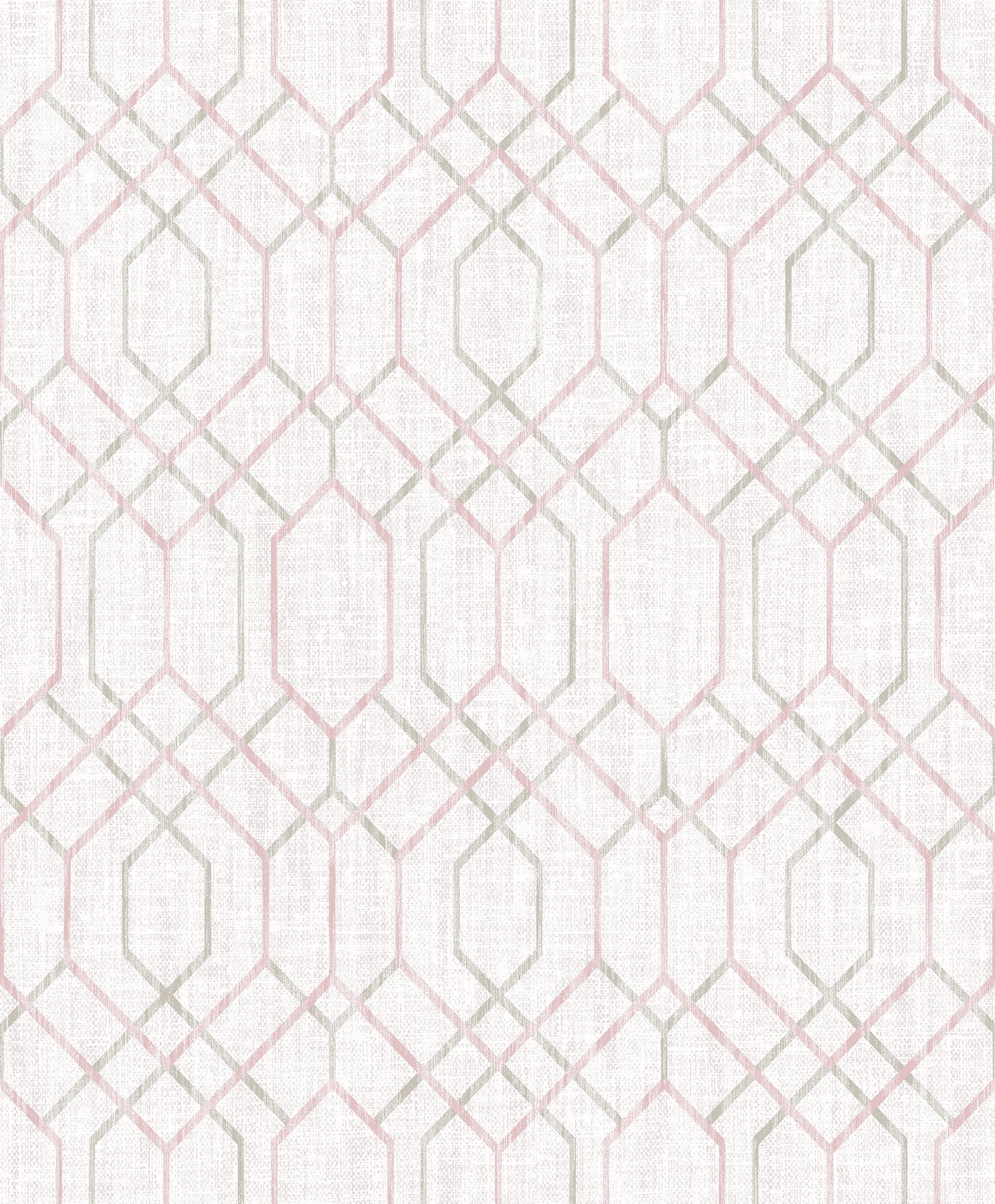 Decorline Lyla Pink Trellis Wallpaper - Walmart.com