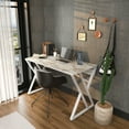 Decorotika Gyza Modern Industrial Metal Computer/Writing Desk with ...