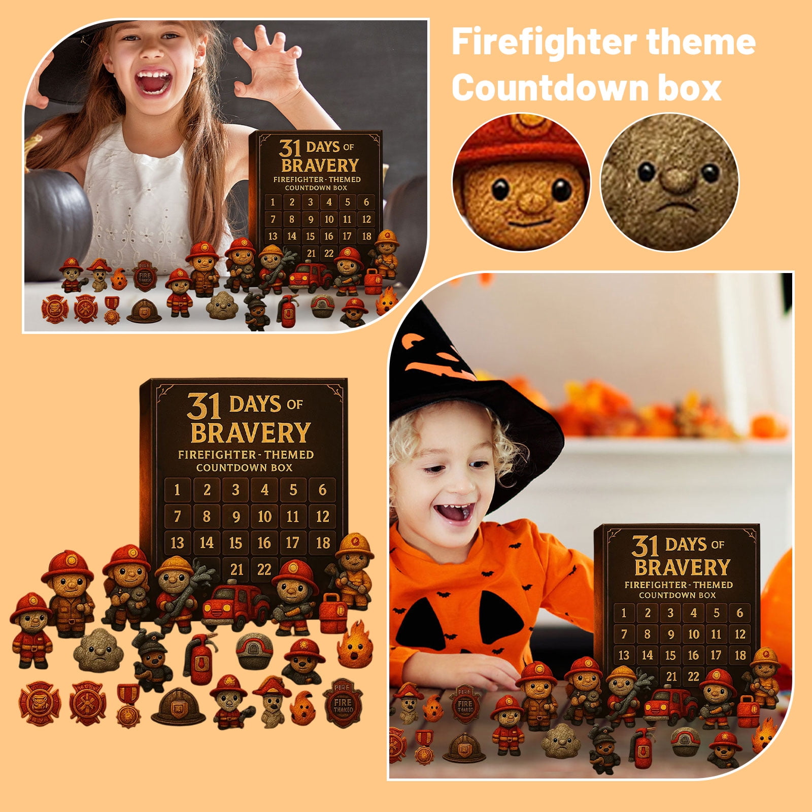 Decorr 31 Days Firefighter-Themed Countdown Box, Firefighter Countdown ...