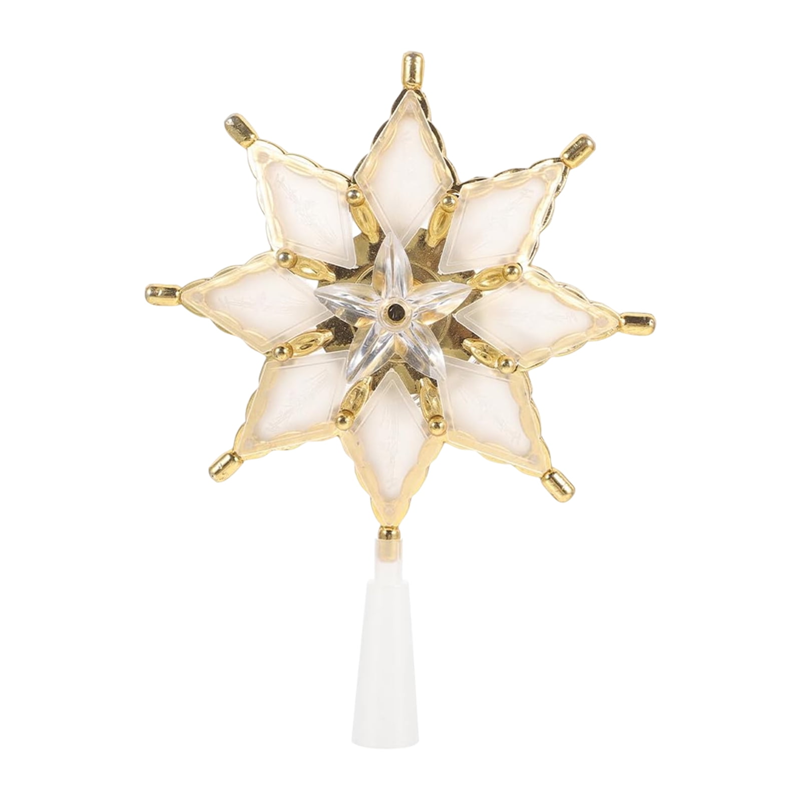 Decorr 6.69" LED Christmas Tree Topper Star - Color Changing Plastic ...