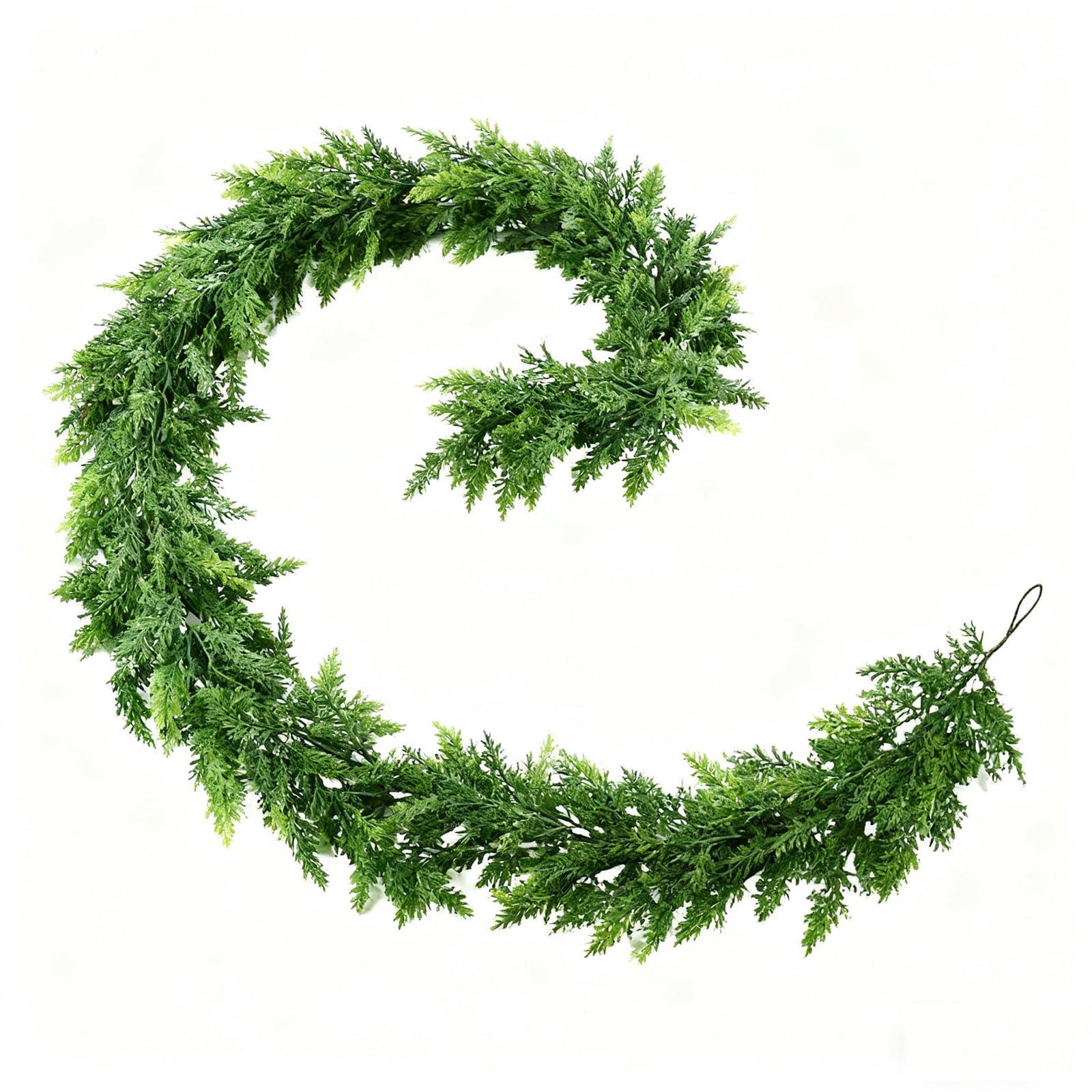 Decorr 6ft Christmas Garland - Realistic Cedar Artificial Greenery ...