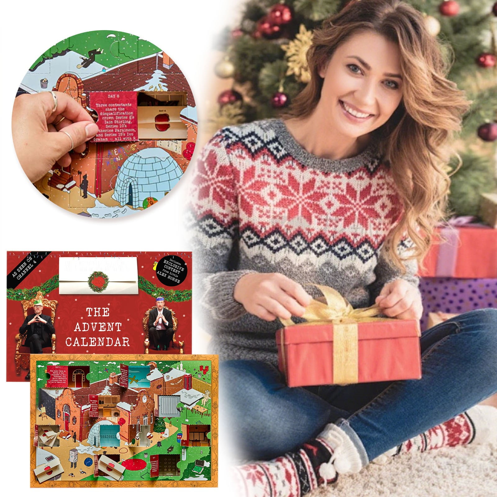 Decorr Christmas Advent Calendar Blind Box, 24 Days Puzzle & Surprise ...
