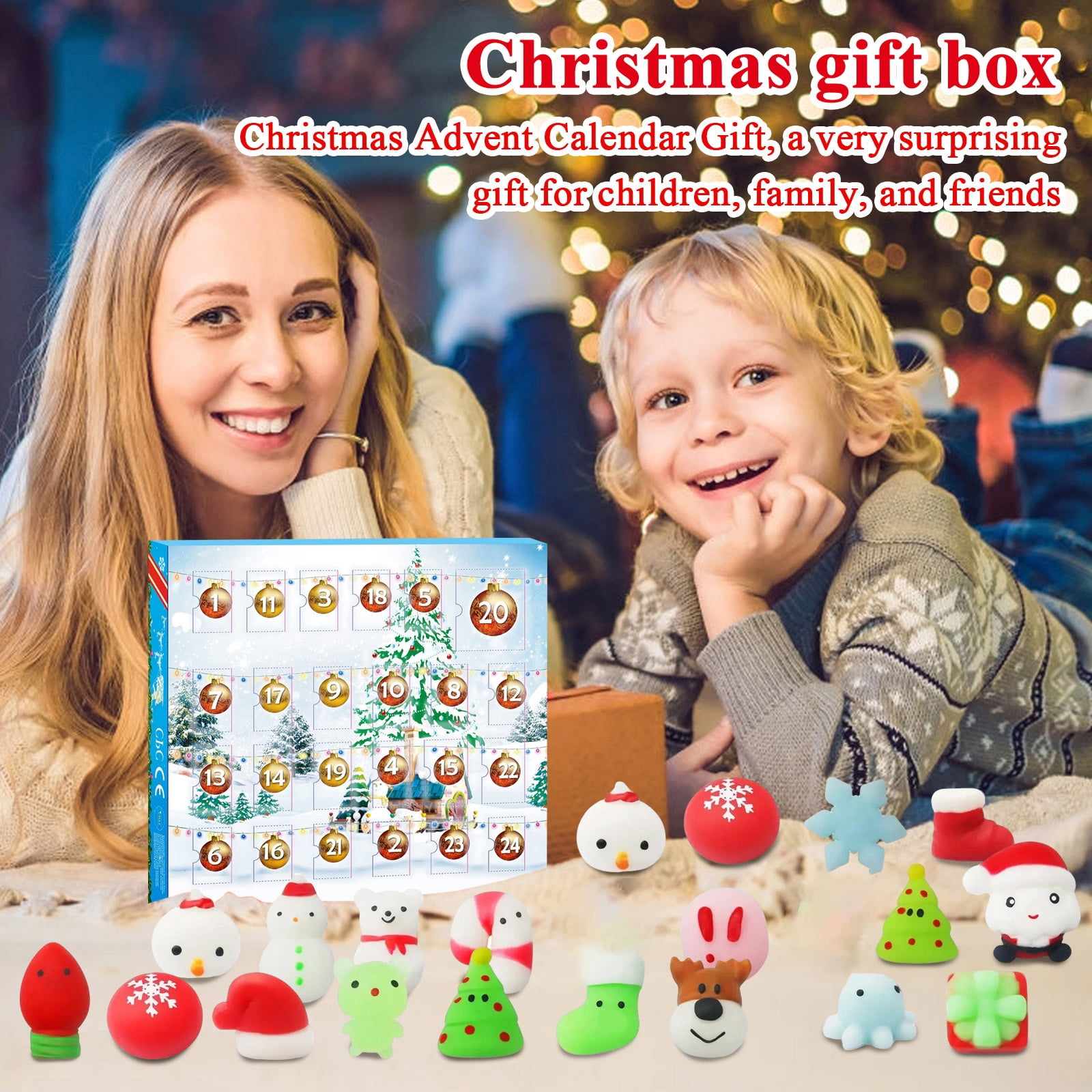 Decorr Christmas Advent Calendar (Rubber/Tpr) - 24 Days Of Glow-In-The ...