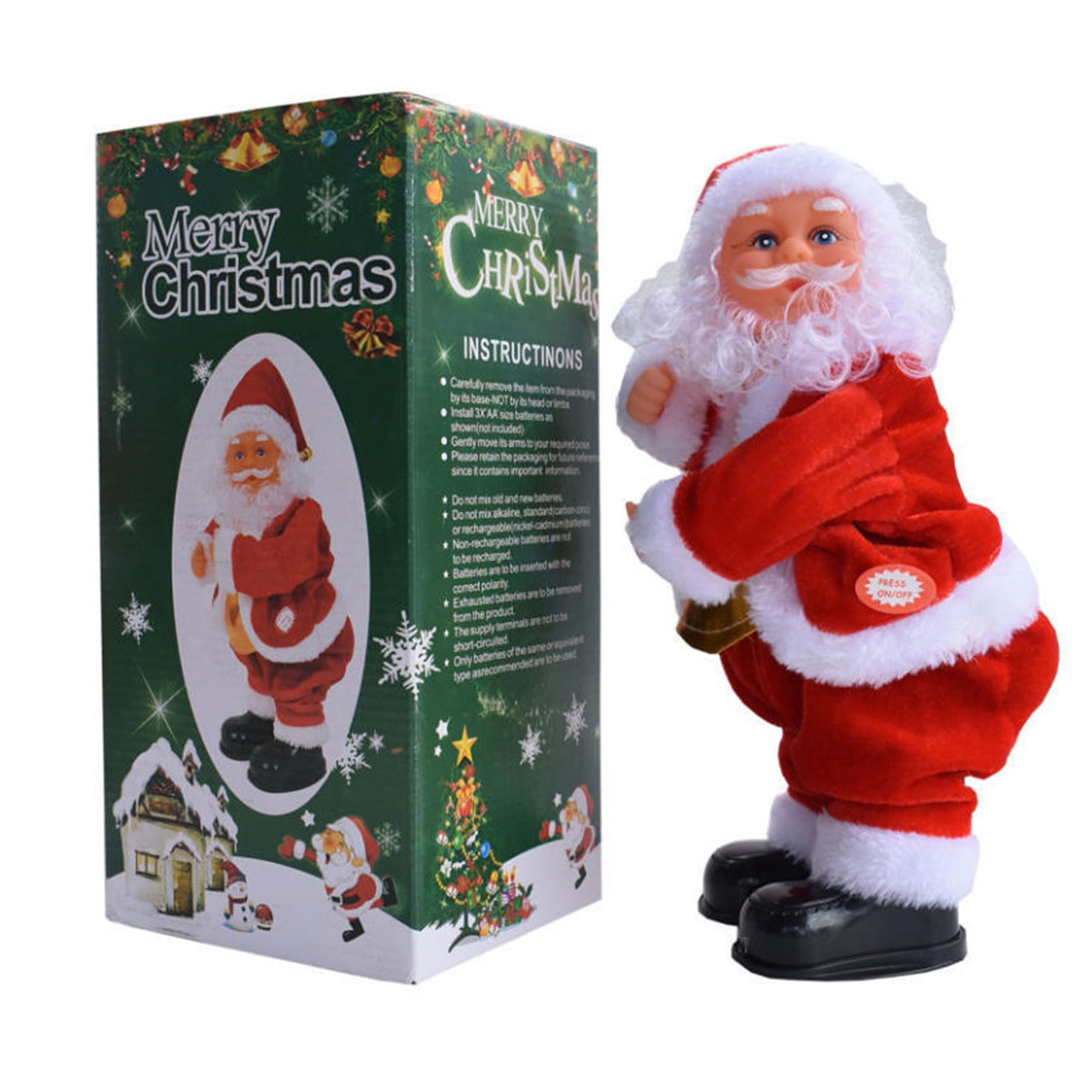 Decorr Electric Santa Musical Toy with Dancing Motion, Battery Operated ...