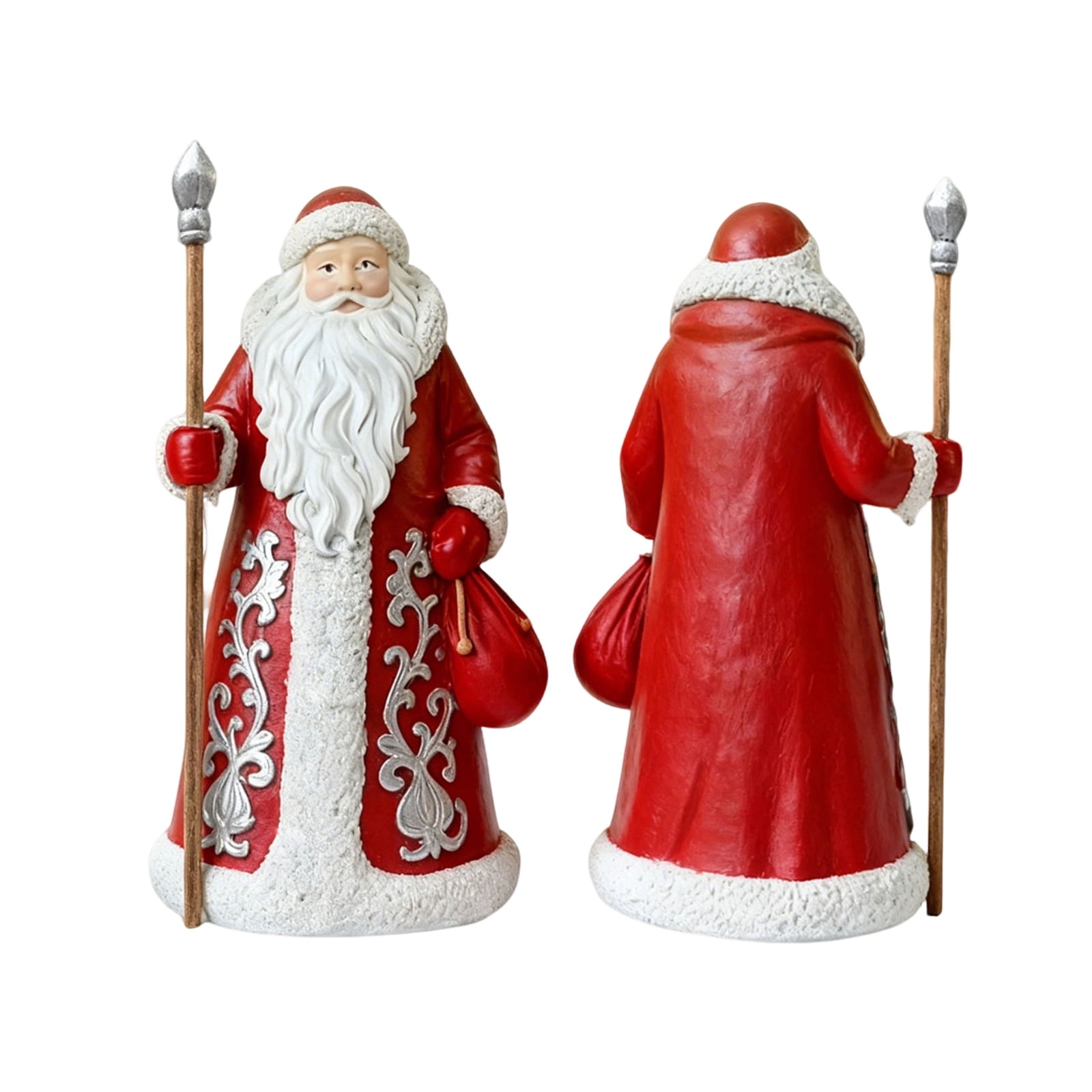 Decorr Large European Santa Claus Sculpture, 9.4 Inch Retro Resin ...