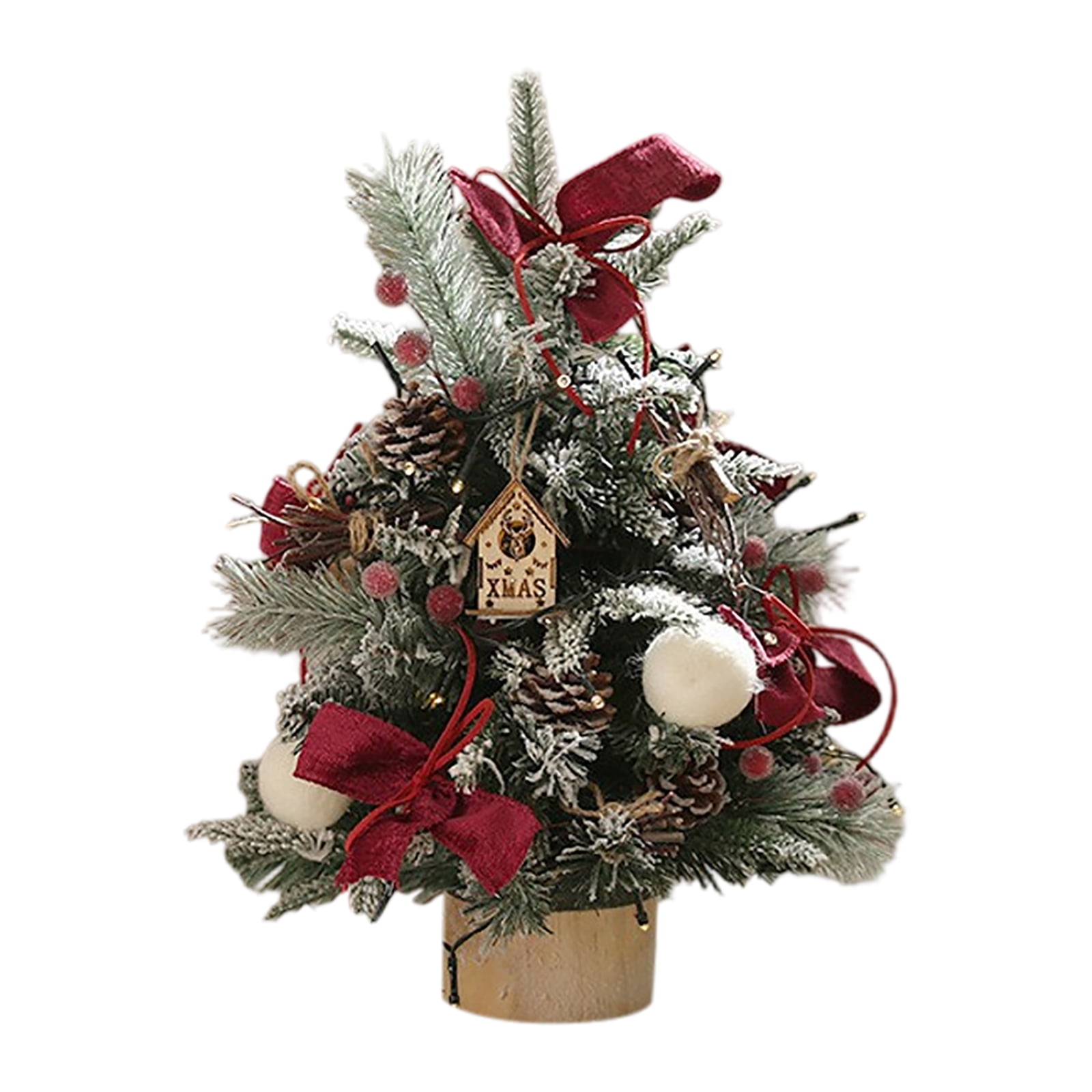 Decorr Noble Fir Desktop Christmas Tree, 12 Inch Adjustable Branch ...