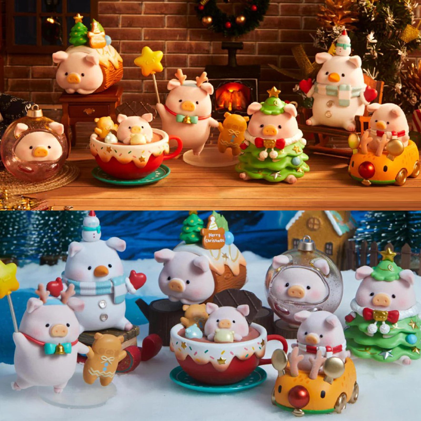 Decorr Piggy Blind Box Figures - Animal Party Series Blind Boxes ...