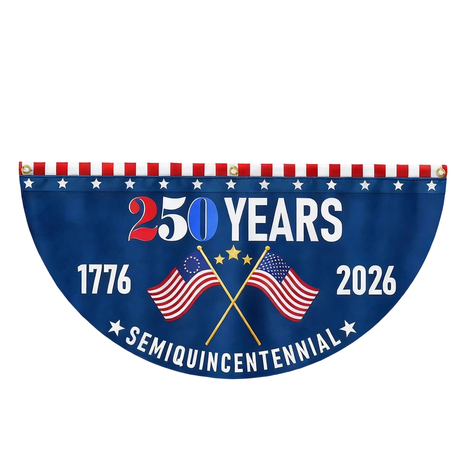 Decorr USA 250th Anniversary Semiquincentennial Fan Flag, 1776-2026 ...