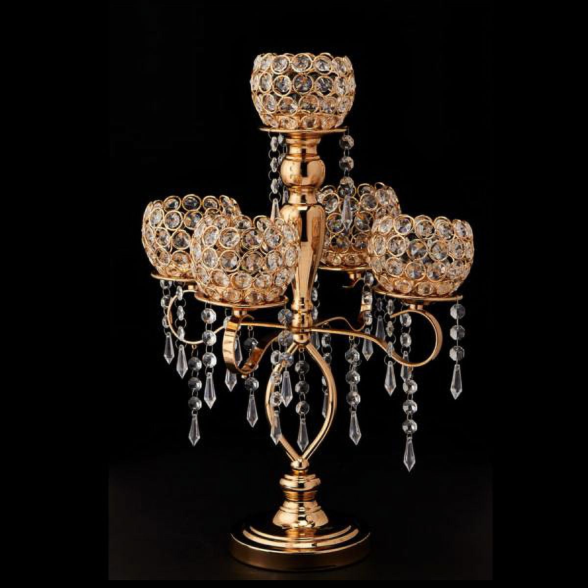 Decostar™ Crystal Candelabra 4 arm - Gold - Walmart.com