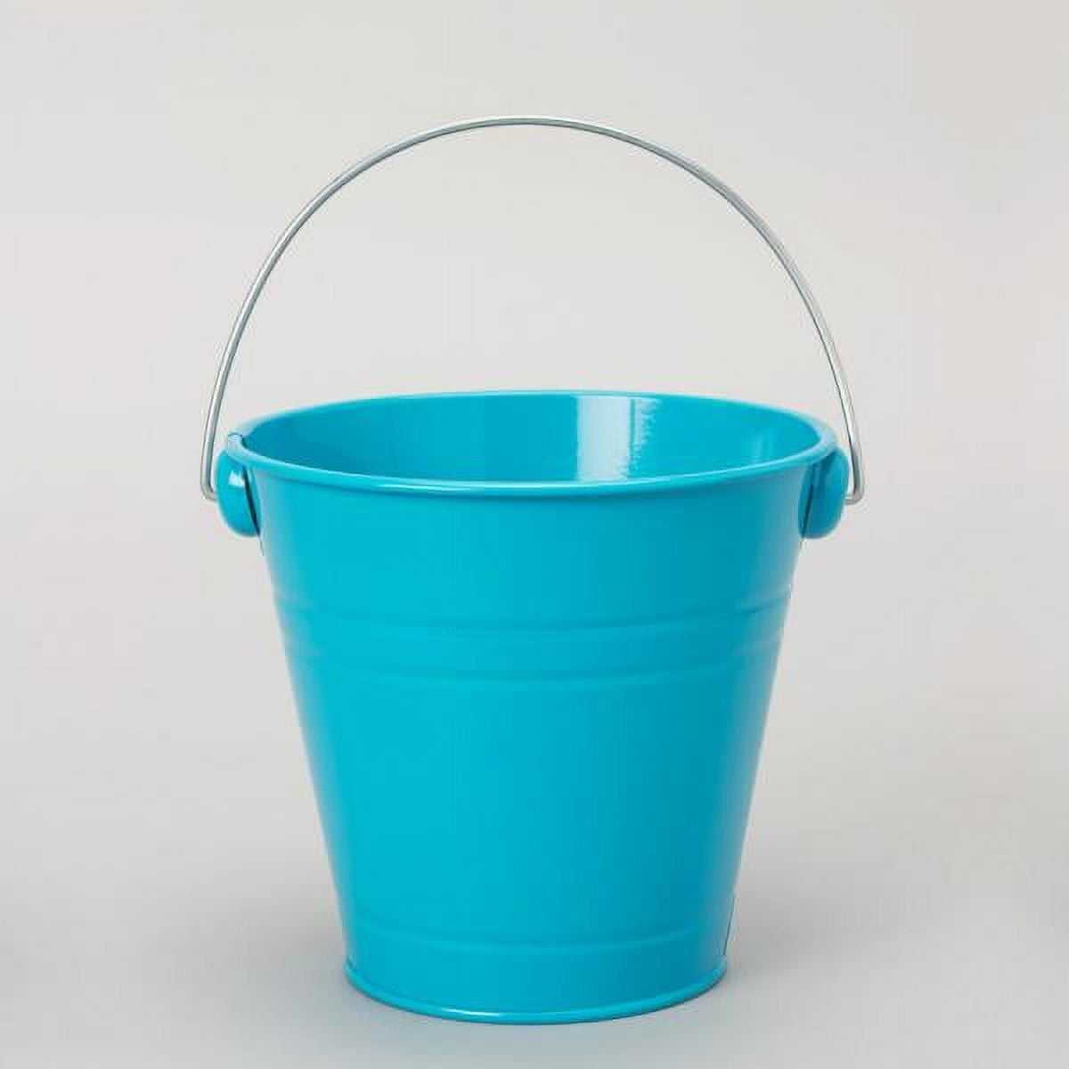 Decostar™ Metal Pail Bucket 5½ "- Turquoise - 12 Pieces - Walmart.com