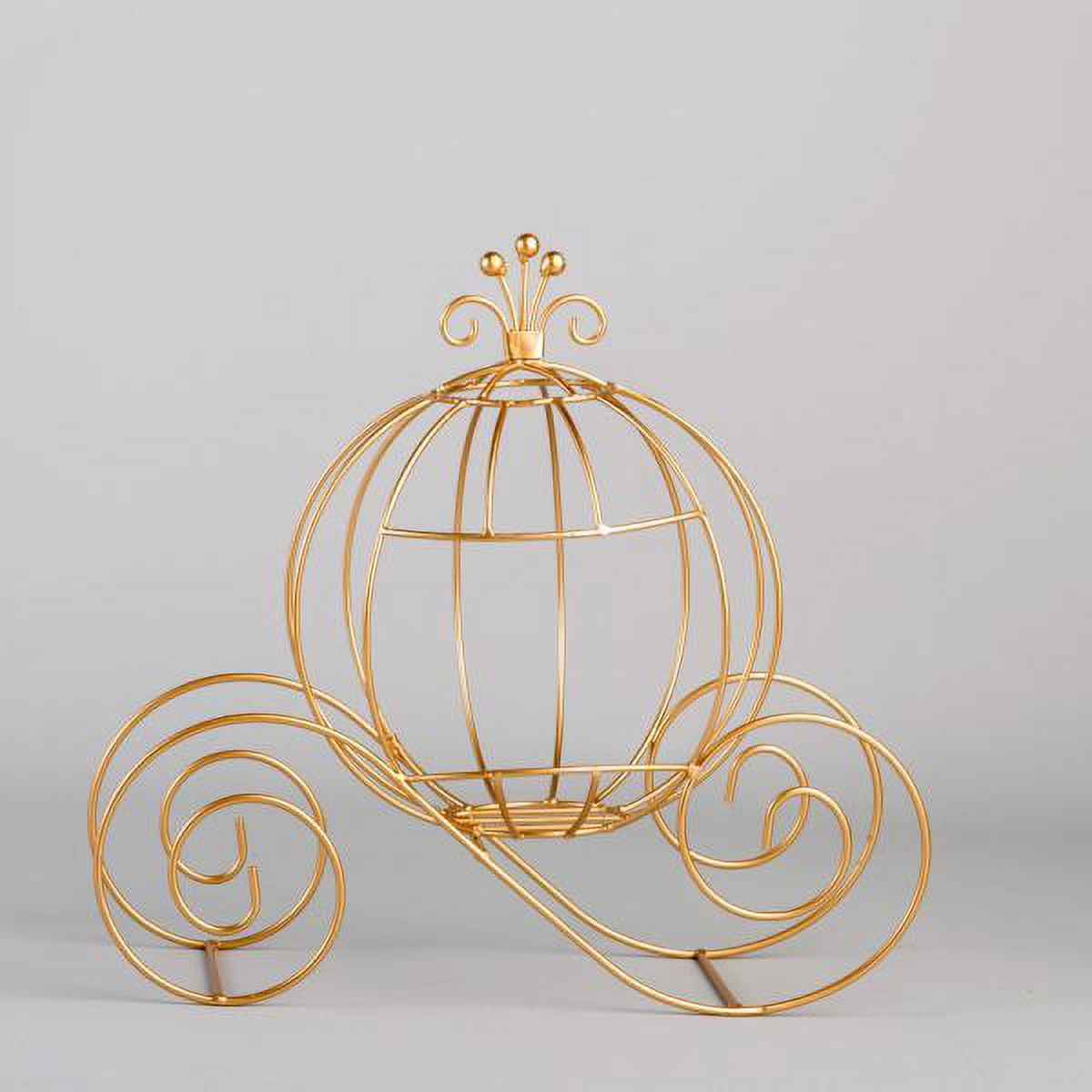 Decostar™ Metal Pumpkin Carriage 12¼" - Gold - Walmart.com