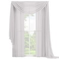 "Decotex 3-Piece Sheer Window Curtain Set with 2 Panels & 1 Matching ...