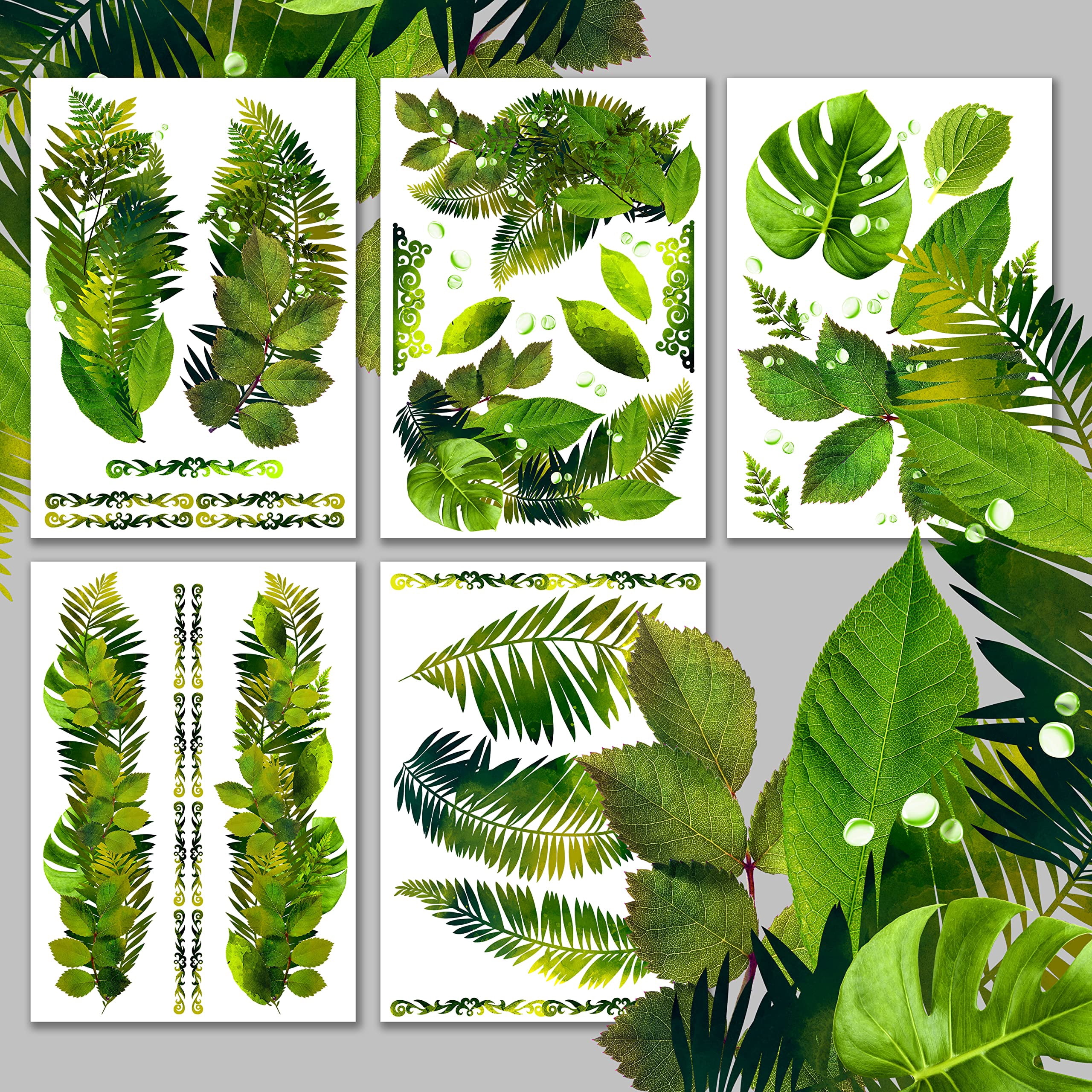 Decoupage Paper Pack (15 TSF6 Sheets 8"x11") Photorealistic Leaves ...