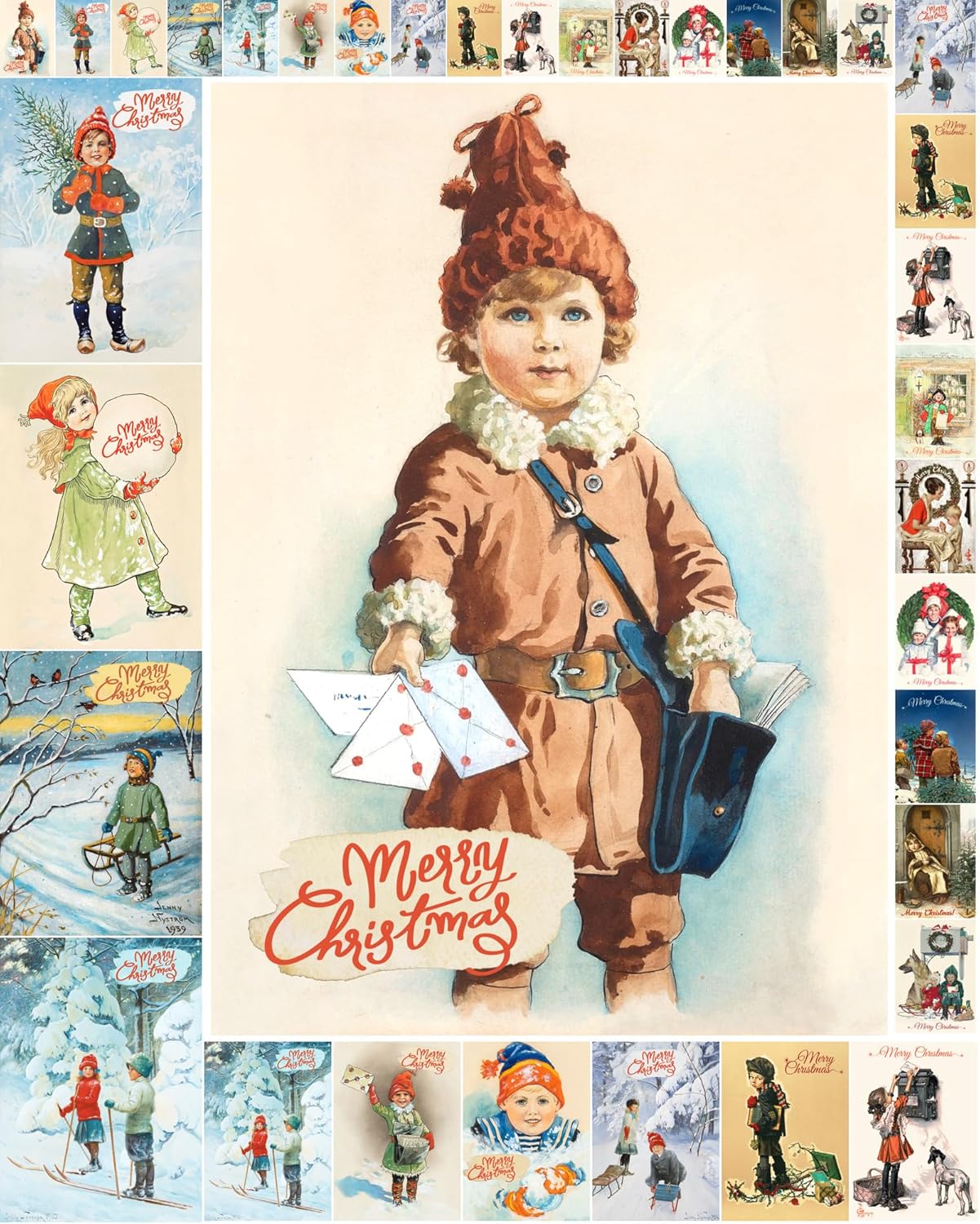 Decoupage Paper Pack (35 Sheets 6"x8") Young Siblings Playing in The ...