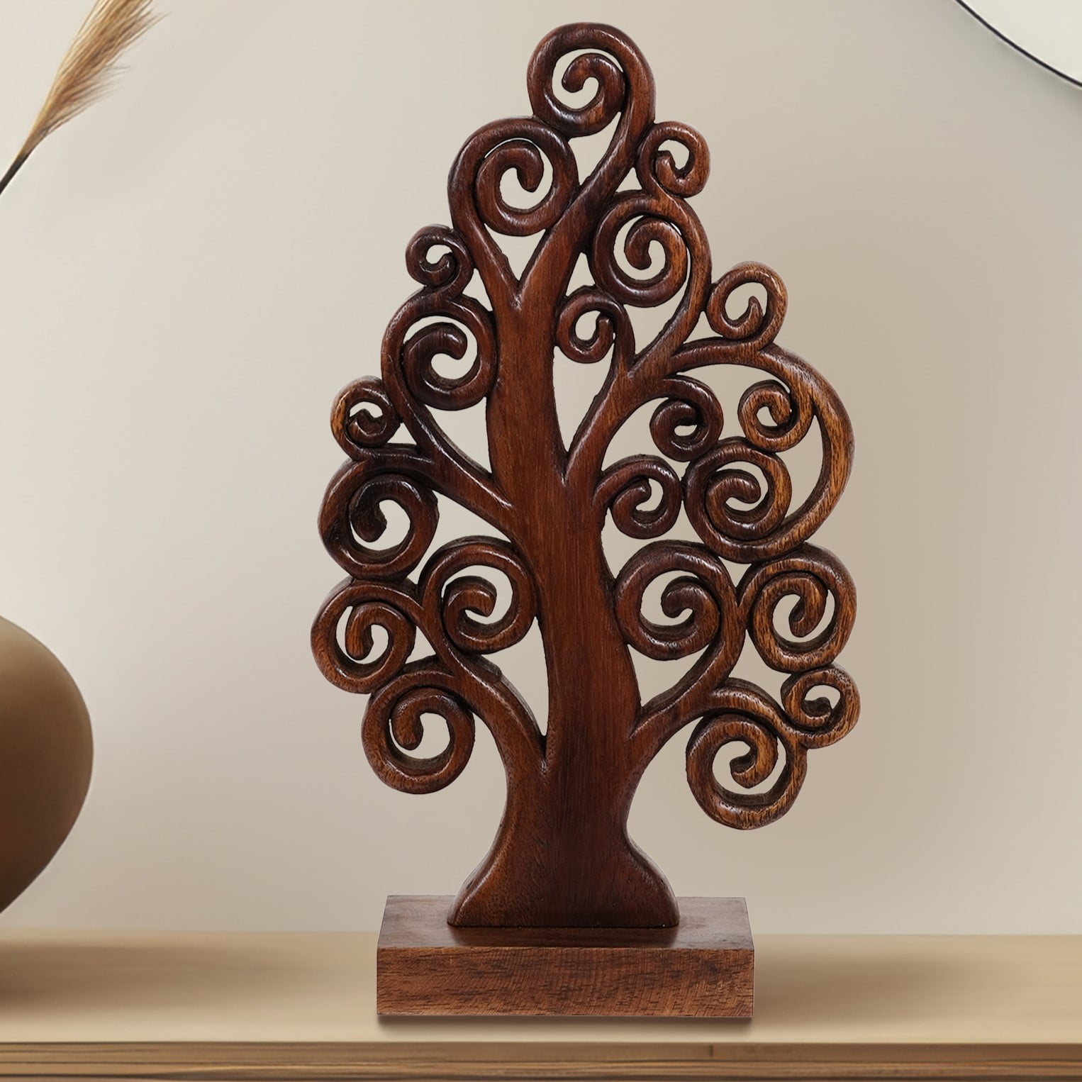Decozen Wooden Tree of Life Sculpture – Gifts for Mom or Dad on Mother ...