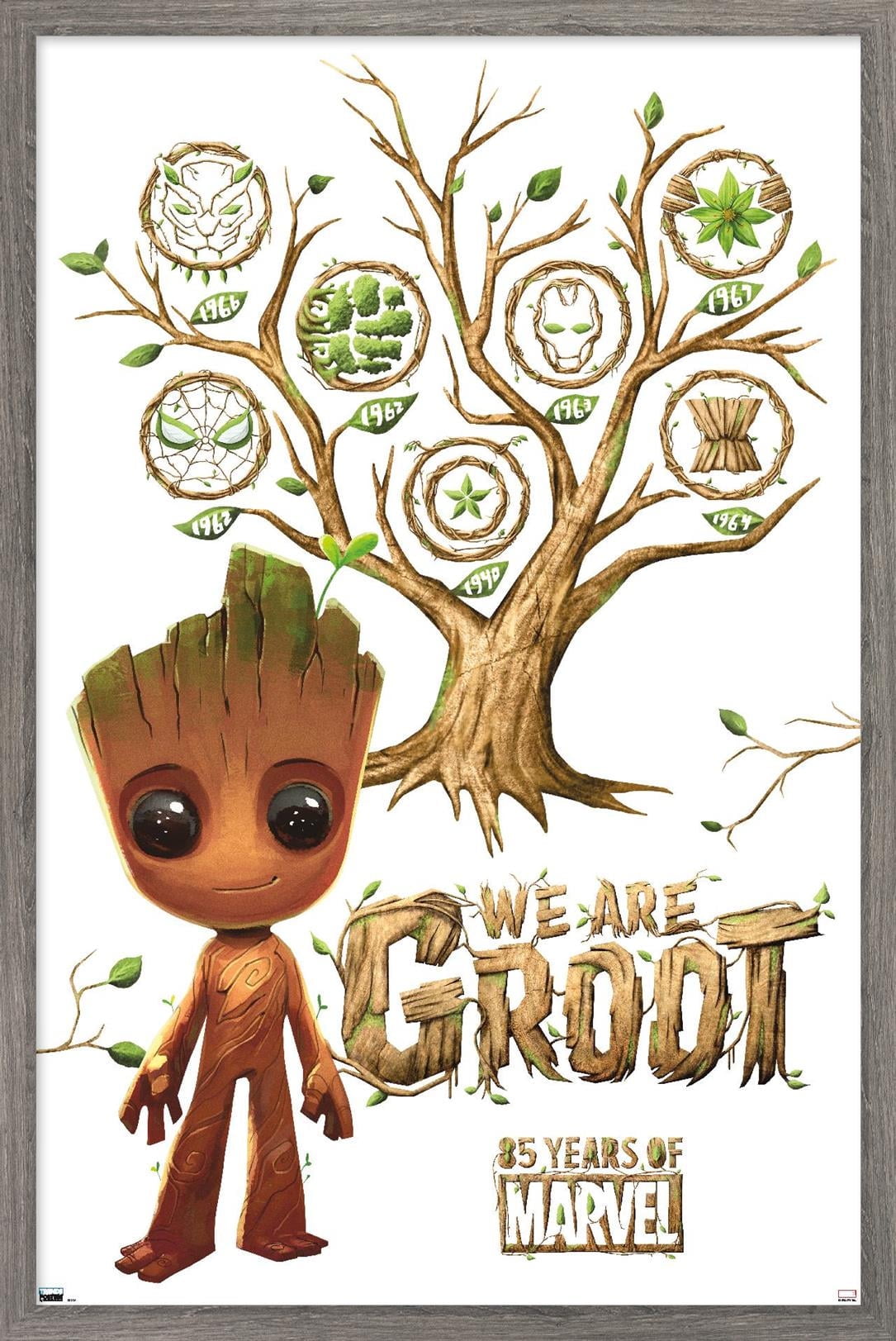 Deddy Bears - Lunch On A Skyscraper Wall Poster, 22.375" x 34" Framed ...