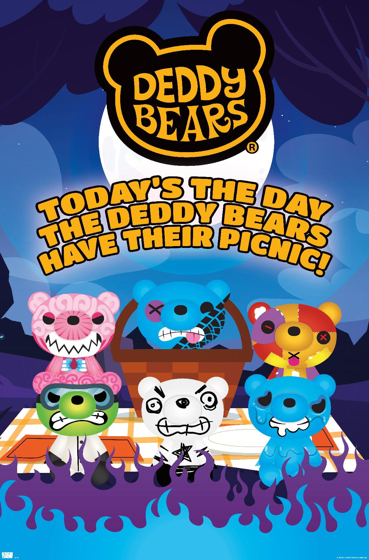 Deddy Bears - Picnic Wall Poster, 22.375" x 34" - Walmart.com