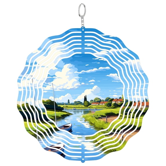 Dedham Vale England Constable Country 3D Wind Spinner Metal Kinetic ...