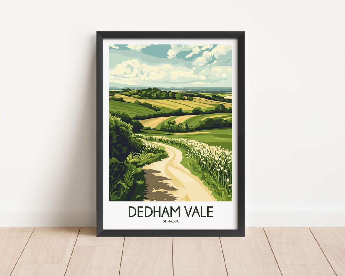 Dedham Vale Poster Suffolk Scenic Landscape Art Print, Unframed Poster ...