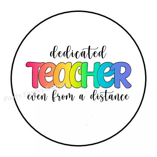 Dedicated Teacher Sticker Party Favors Sticker Envelope Seals Labels ...