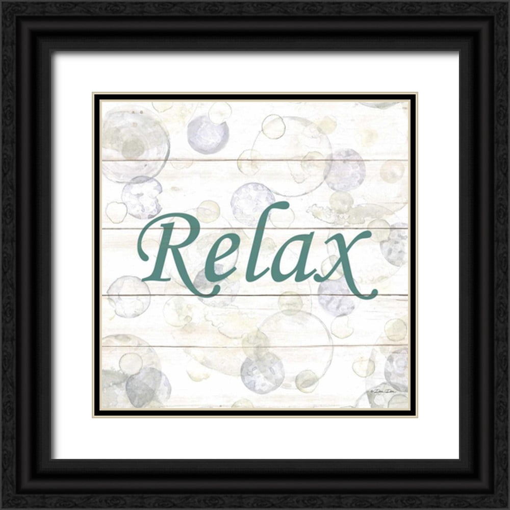 Dee Dee 15x15 Black Ornate Wood Framed with Double Matting Museum Art ...