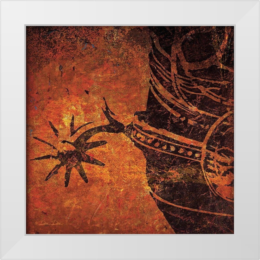 Dee Dee 15x15 White Modern Wood Framed Museum Art Print Titled - Spur ...