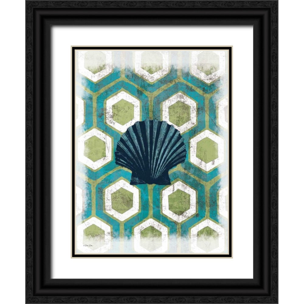 Dee Dee 15x18 Black Ornate Wood Framed with Double Matting Museum Art ...