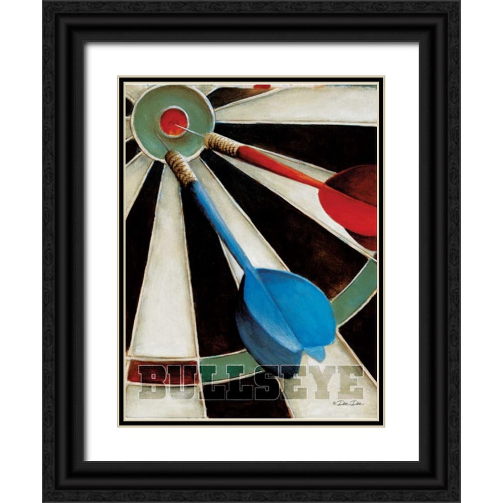 Dee Dee 19x24 Black Ornate Wood Framed with Double Matting Museum Art ...