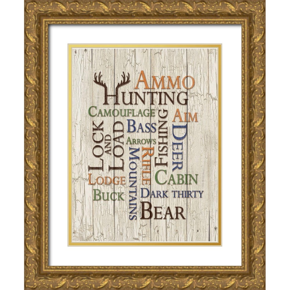 Dee Dee 19x24 Gold Ornate Wood Framed with Double Matting Museum Art ...